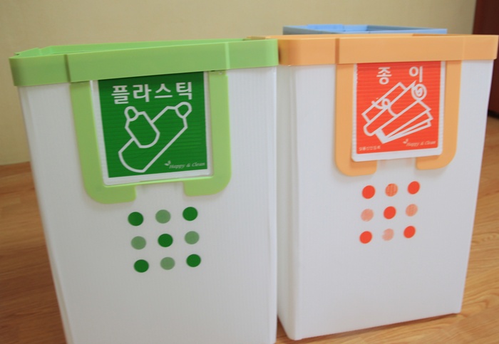 재활용분리수거함 해피앤클린 3단 재활용 분류함 나눔이 네이버 블로그