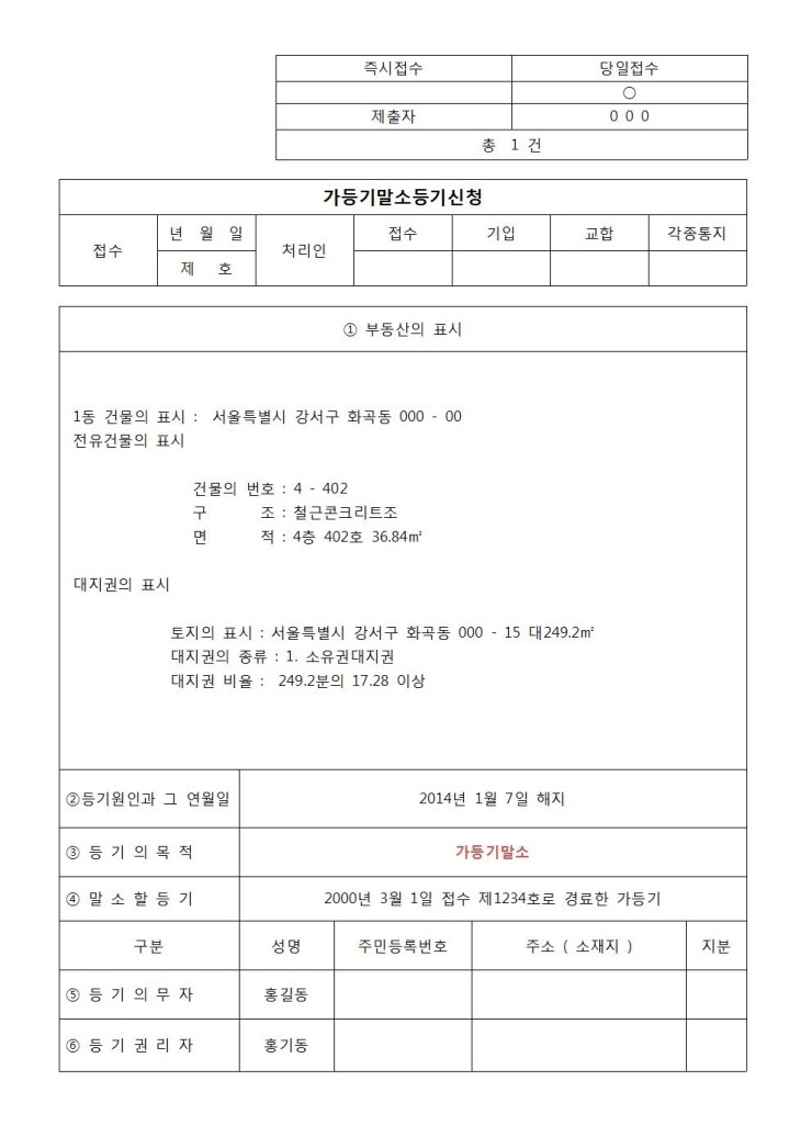 소유권이전등기가등기 말소등기 요건 절차 및 효력 신청서작성에 대해 알아보겠습니다 네이버 블로그