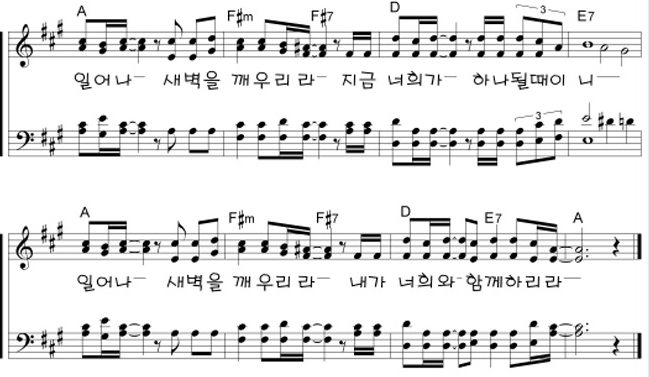 [ccm]지금 우리는 마음을 합하여 일어나 새벽을 깨우리라 악보 가사 노래 네이버 블로그