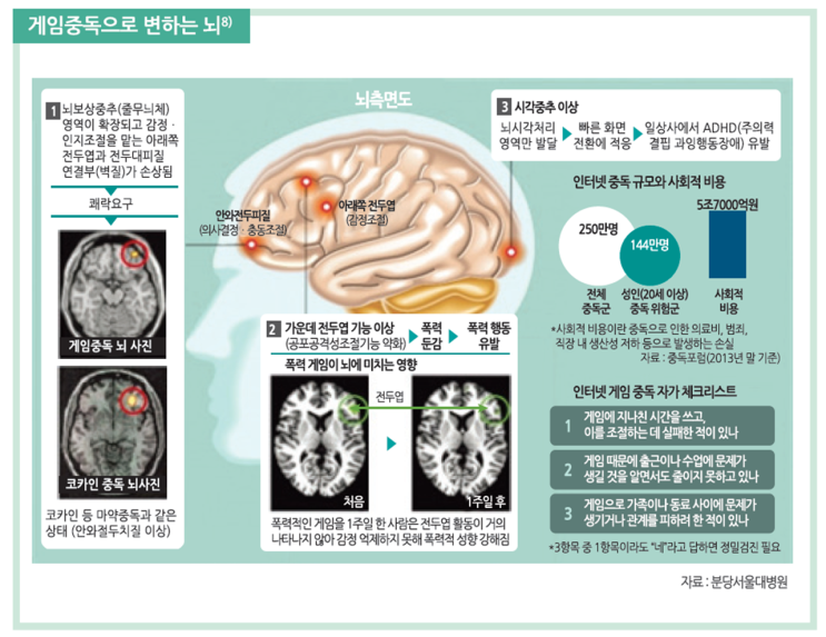 게임중독으로 인한 뇌의 변화 네이버 블로그