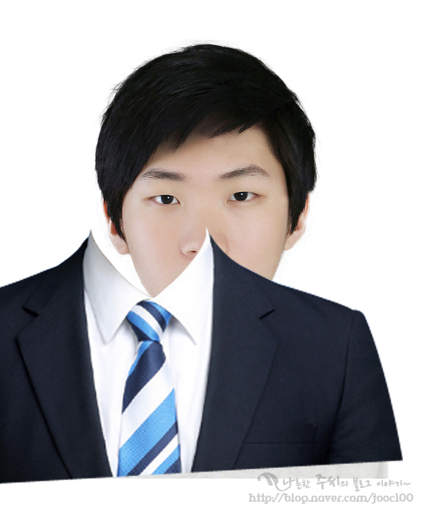 포토샵 증명사진 보정 배경늘리기와 옷 바꾸기 네이버 블로그