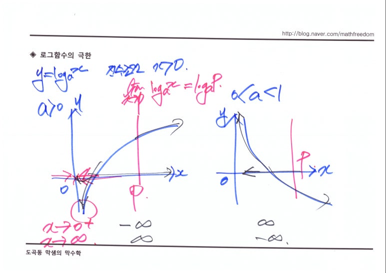 수학과외 지수함수 로그함수의 극한 무리수 E 개념 강의 네이버 블로그