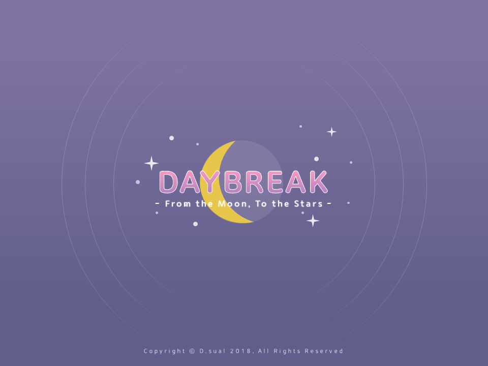무료 템플릿 새벽감성 달 템플릿 Daybreak Moon Ppt Template 감성 일러스트 Ppt 무료 Ppt
