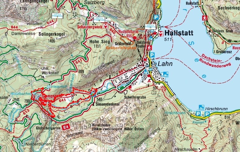 할슈타트 지도(Hallstatt Map) 소금광산 위치 여행 지도 잘츠부르크에서 가는법 : 네이버 블로그